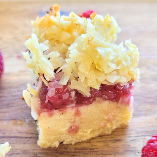 How To Make Einkorn Raspberry Coconut Bars - Traditional Home Living